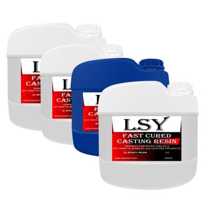 China LSY 3:1 Fast Cured Art & Craft Epoxy Casting Resin 80kgs Kit for sale