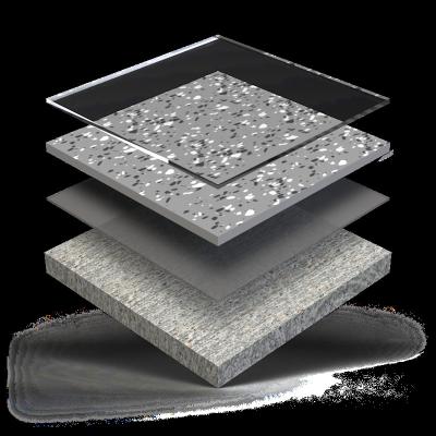 China LSY Epoxy Broadcast Decorative Flake Chips Floor System for sale