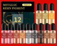 China LSY 12 Colors Metallic Concentrated Epoxy ResinMetal Color Alcohol-Based Ink Dye Great for Epoxy Resin Art, Painting for sale