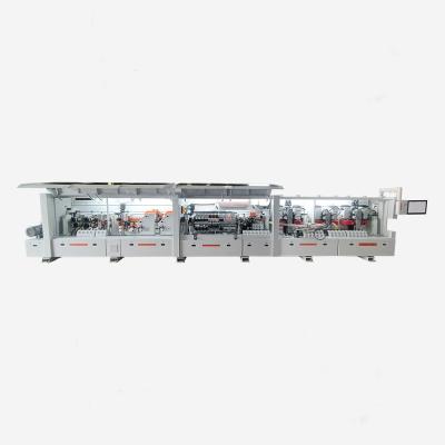 China Dtmach 45 Degree Bevel Edge Bander Fully Automatic J C Shape Soft Forming Edge Banding Machine For Hand-less Cabinet Furniture for sale