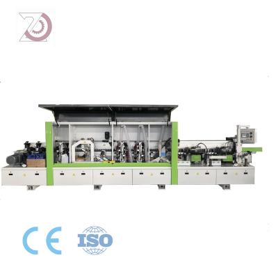 China Automatic edge banding machine wooden  PUR  EVA double glue pot edge banding machine for sale