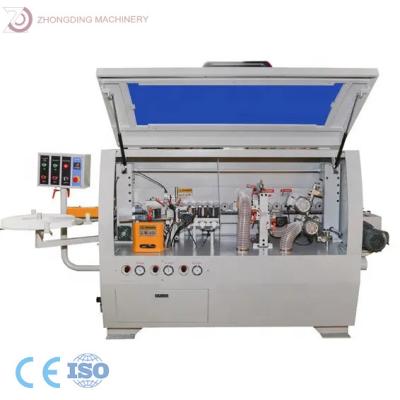 China Semi-automatic small edge bander machine  glue fine trimming buffing kdt pur edge banders  pvc edge banding machine for sale