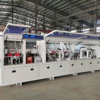China 7 Functions Automatic Edge Banding Machine with Corner Trimming for sale