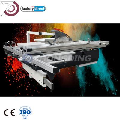 China Precision cuts Tilting arbor Sliding carriage Digital displays Dust collection system Blade height adjustment sliding table saw for sale