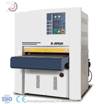 China Kitchen Door Cabinet MDF Board Automatic UV Roller Painting Machine Wide Belt Sander for sale