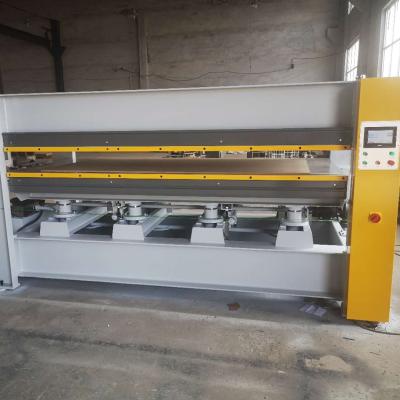 China wooden door hot press with touch screen for sale
