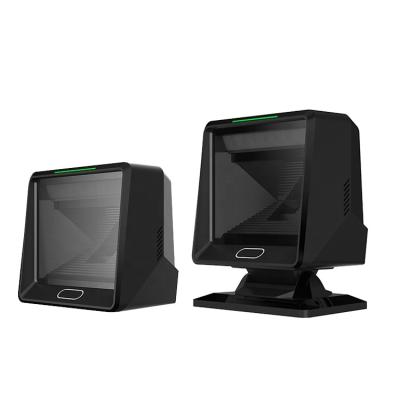 China Automatic Omnidirectional Desktop USB Barcode Scanner with 4.5m/s Speed and 360° Rotation for Retail POS Systems for sale