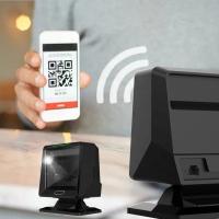 China 1D 2D QR Omnidirectional Desktop Barcode Scanner with 4.5m/s Speed and 360° Rotation for Retail POS Systems for sale