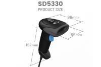 China SD5330 USB Handheld Barcode Scanner with 5mil 1D/2D Reading and -20℃ to 60℃ Operating Range for sale