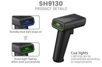 China SH9130 2.4G Wireless Handheld Barcode Scanner with 100m Range and 12-Hour Battery Life for Retail and Payment Systems for sale