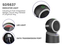 China WCMI SD5637 Desktop Barcode Scanner - 640x480 CMOS Sensor, 360° Omnidirectional QR 2D Reader with USB Interface for sale
