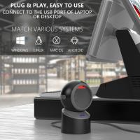 China WCMI SD5637 Desktop Barcode Scanner with 640x480 CMOS Sensor and 360° Omnidirectional Scanning for POS Systems for sale