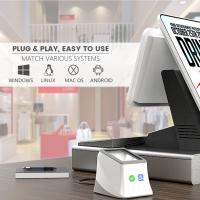 China SD5930 Desktop 1D 2D Barcode Scanner with RFID NFC Reader - 0-6cm Range, 100ms Scan Speed for sale