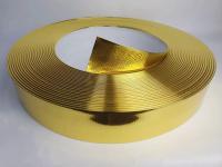 China Hand Bending Aluminum Trim Cap For Channel Letter Brushed Mirror Gold Channel Letter Trim Cap for sale