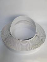 China Hand Bending Plastic Aluminum Trim Cap Coil White 68MM 70MM 76MM 93MM for sale