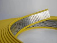 China Yellow Aluminium Channel Coil Flexible Bending Profile With Hole For Elegant Edging Applications for sale