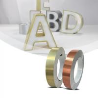 China Width 1400mm Channel Letter Trim Durable Gold Trim Cap Letter for sale