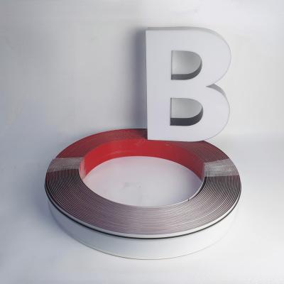 China Electrical 30m Channel Letter Coil Outdoor Aluminum Trim Cap for sale