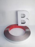 China Aluminum PVC Trimless Letterform 3cm-14cm Aluminium Trim Cap Letters for sale