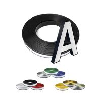 China Customized Channelume Letters Strip Golden Perforated Aluminium Trim Cap for sale
