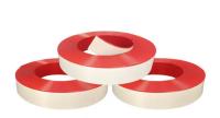 China Red Aluminium Trim Cap 13cm Wide Single Edge Sign Trim Cap Adhesive for sale