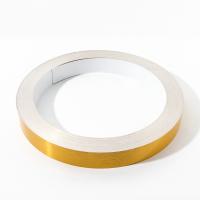 China Color Coated Channel Letter Aluminum Strip Word Edge Tape Flat Coil Without Folded Edge for sale