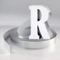 China Led Signboard Coated Flat Aluminum Strip Profile For Channel Letter for sale