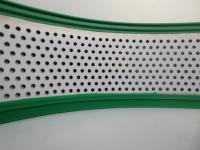China Green Color With Holes Aluminum Trim Cap Hand Bent 50M Roll with Aluminum Alloy Coil for sale