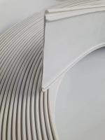 China White Color Channel Letter Trim Cap With Aluminum Hardness 70MM 76MM 93MM for sale