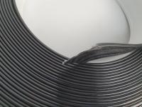 China 68MM 70MM 76MM 93MM Aluminum Alloy Coil Trim Cap In Black Channel Letter Trim Cap for sale