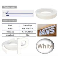 China White Glossy Channel Letter Trim Signage Aluminum Trim Cap For Channel Letter for sale