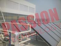 China Blue Titanium Flat Plate Solar Collector Pressurized Heating Panel for sale