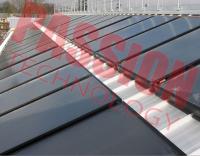 China Blue Titanium Flat Plate Solar Collector Pressurized Heating Panel for sale