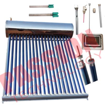 China Food Grade Integrative Heat Pipe Solar Water Heater Portable Simple Structure for sale