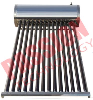 China 150L Stainless Steel Compact Non Pressurized Vacuum Tube Solar Water Heater For Shower Kitchen for sale