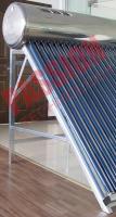 China 200L Capacity Vacuum Tube Solar Water Heater Portable Galvanized Steel Frame for sale