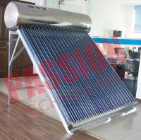 China 200L Capacity Vacuum Tube Solar Water Heater Portable Galvanized Steel Frame for sale