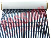 China Non Pressurized Thermal Solar Water Heater Vacuum Tube Enamel White Color for sale
