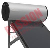 China Silver Fluorocarbon Type Flat Plate Solar Water Heater 150 Liter Black Chrome for sale