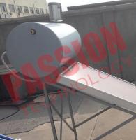China 150L Solar Panel Hot Water Heater , Solar Assisted Water Heater Blue Titanium for sale