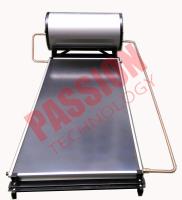 China Compact Solar Water Heater Flat Plate , Rooftop Solar Hot Water System 150L for sale