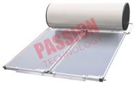 China Blue Titanium Flat Plate Solar Water Heater Pressurized Copper Aluminum Material for sale
