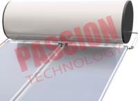 China Blue Titanium Flat Plate Solar Water Heater Pressurized Copper Aluminum Material for sale