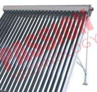 China 45 Degree Heat Pipe Solar Collector With Stainless Bolts Silver Manifold Color for sale