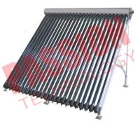 China 45 Degree Heat Pipe Solar Collector With Stainless Bolts Silver Manifold Color for sale