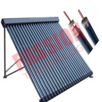 China 30 Tubes Pressurized Heat Pipe Solar Collector With Black Aluminum Alloy for House Used for sale