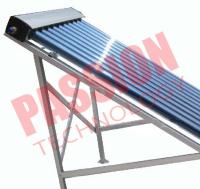 China Glass Wool Heat Pipe Solar Collector 24mm Copper Condenser Flat Roof for sale