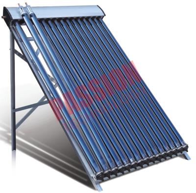 China 20 Tubes Heat Pipe Thermal Solar Collector Flat Roof Assembly For Room Heating  for sale