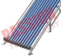 China 12 Tubes U Pipe Solar Collector Silver Color Aluminum Alloy Bracket for sale
