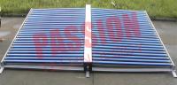 China 50 Tubes Vacuum Tube Solar Collector Stainless Steel Manifold For Project for sale